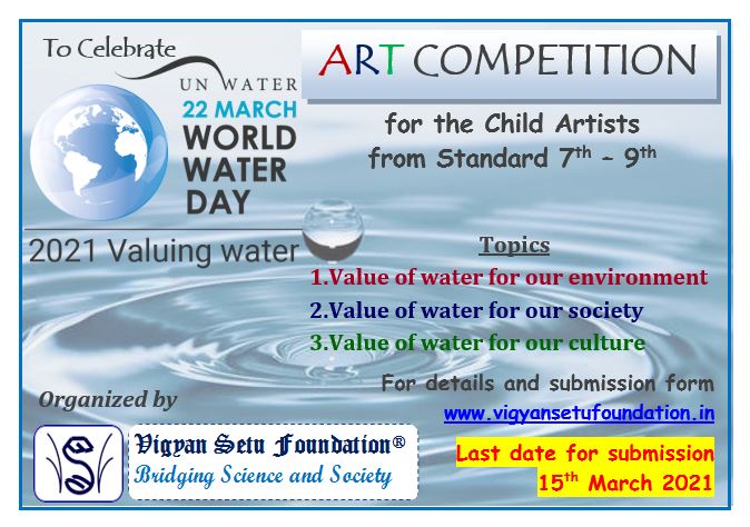 World Water Day – Art Competition – Vigyan Setu Foundation